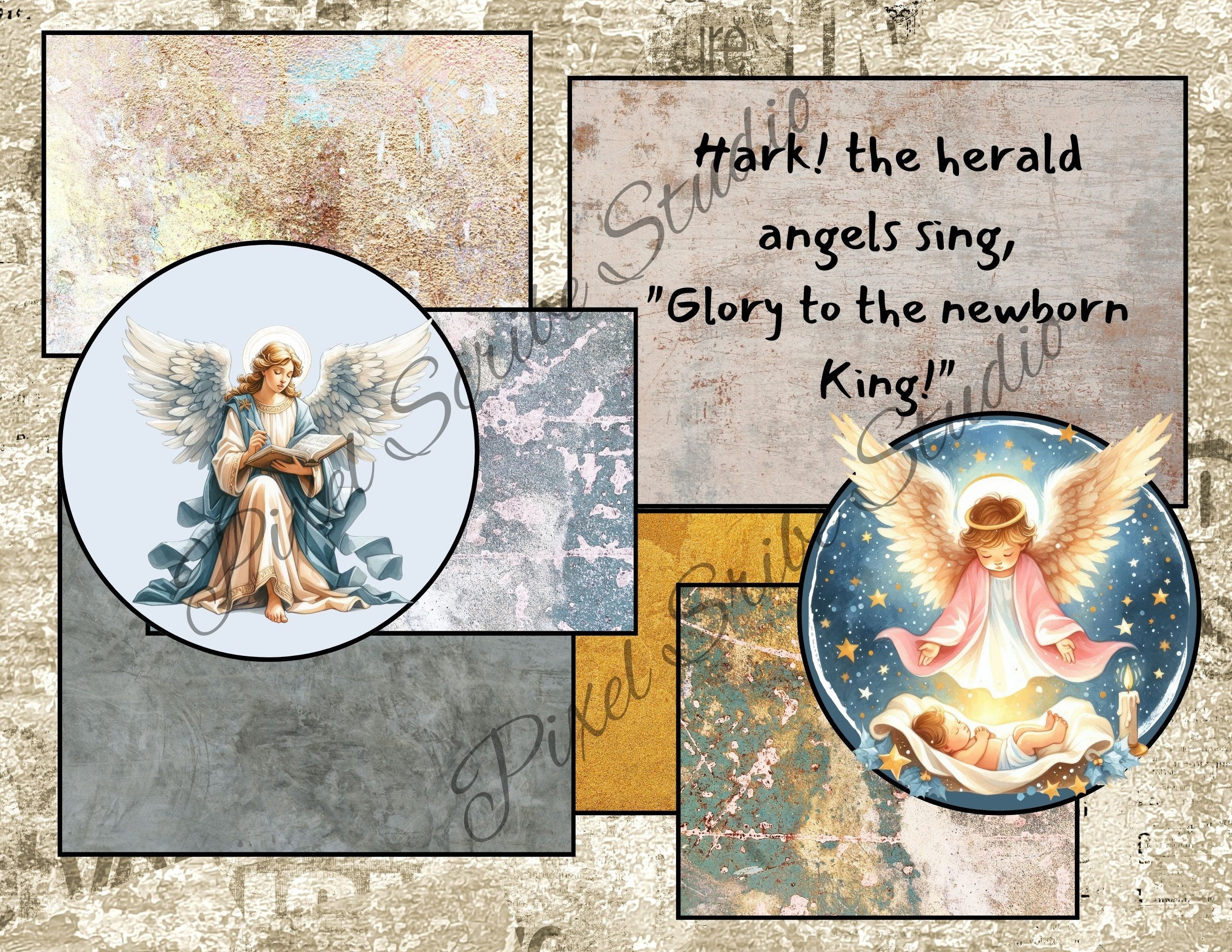 The Miracle of Jesus Junk Journal Page Kit, Gift for Her, Epherma ...