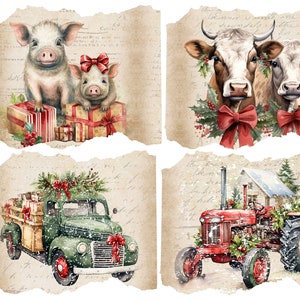 A Rustic Christmas on the Farm Digital Ephemera Collection, Old Trucks ...