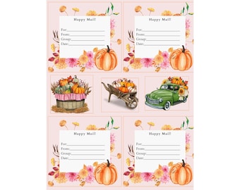 Happy Mail Swap Insert Tag/swap/wish/rak/prize Digital Download - Etsy