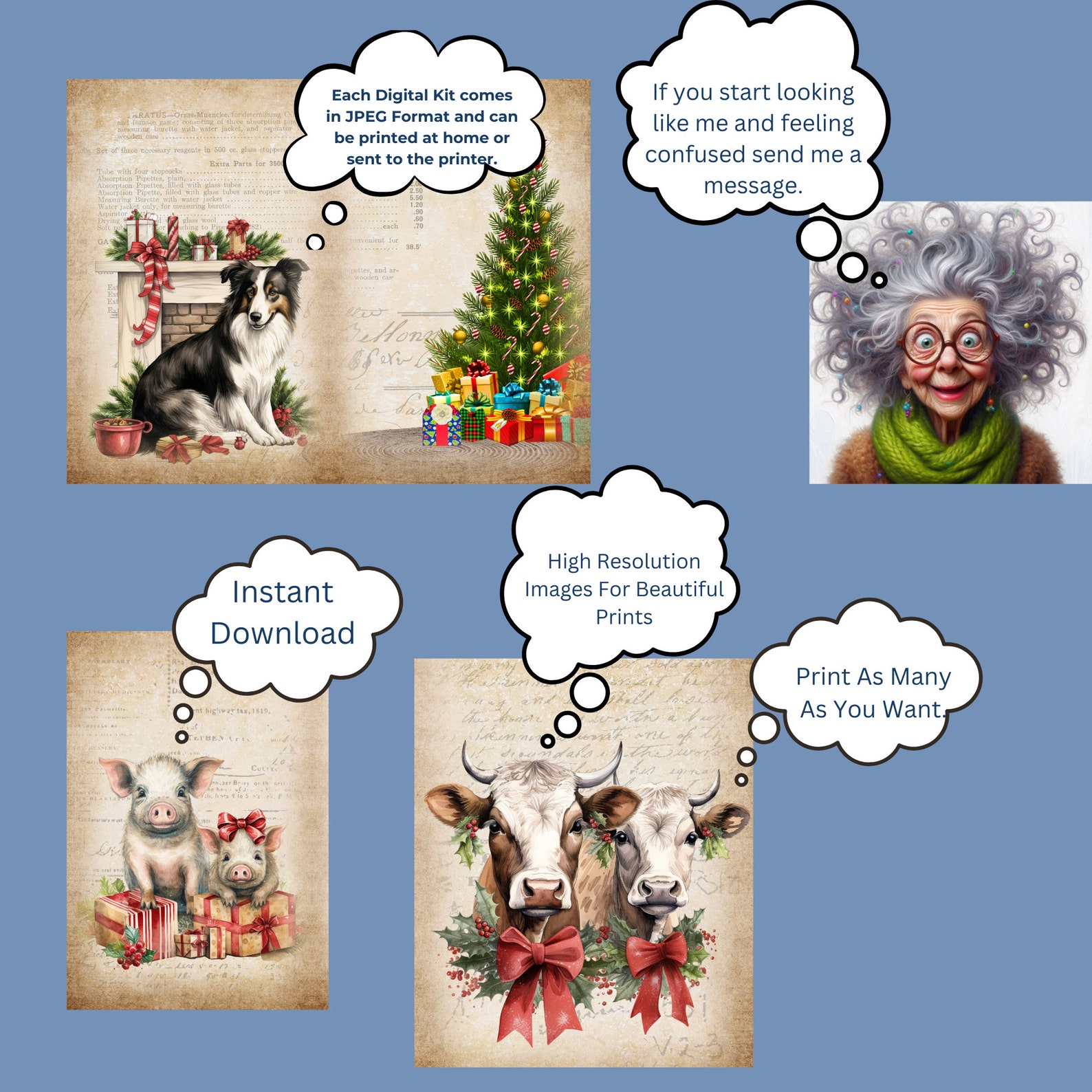 The Miracle of Jesus Junk Journal Page Kit, Gift for Her, Epherma ...