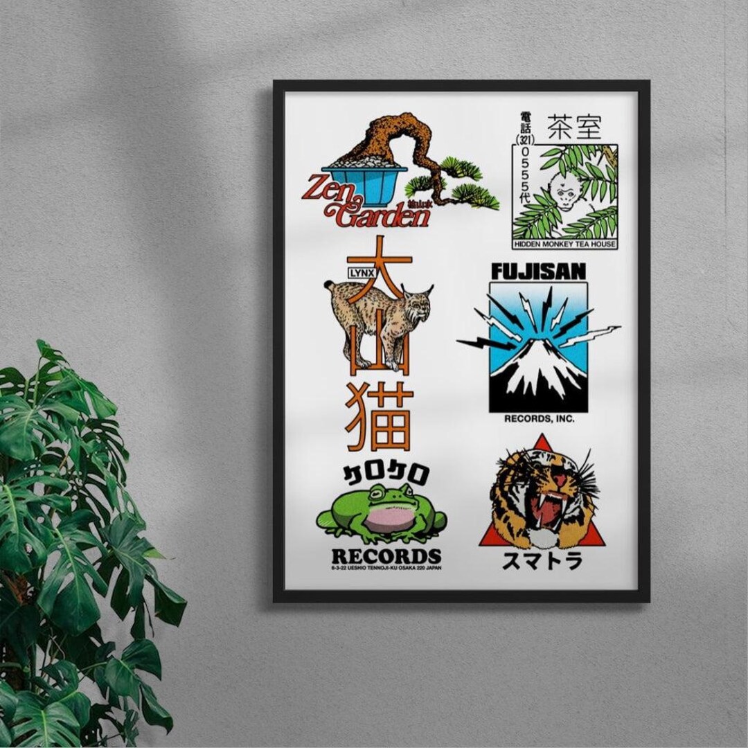 Showa Marks 2 - Aesthetic Wall Art Print – Minimalist Poster for ...