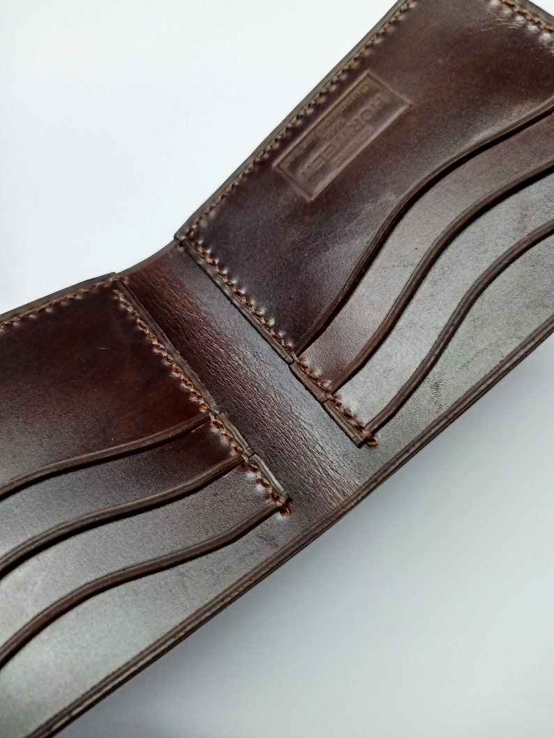 Horween Bifold Wallet for 6 Cards - Etsy