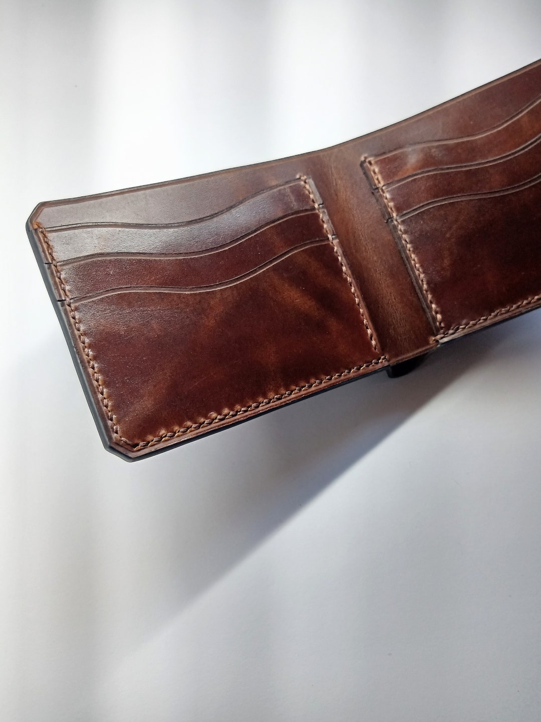 Full Grain Horween Leather 6 Cards Wallet, Horween Wallet With ...