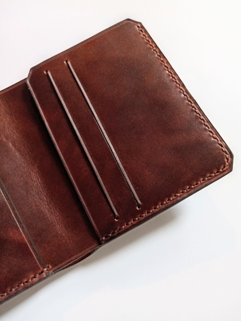 Full Grain Cards Wallet, Bi-fold Wallet for Cards and Bills, Horween ...
