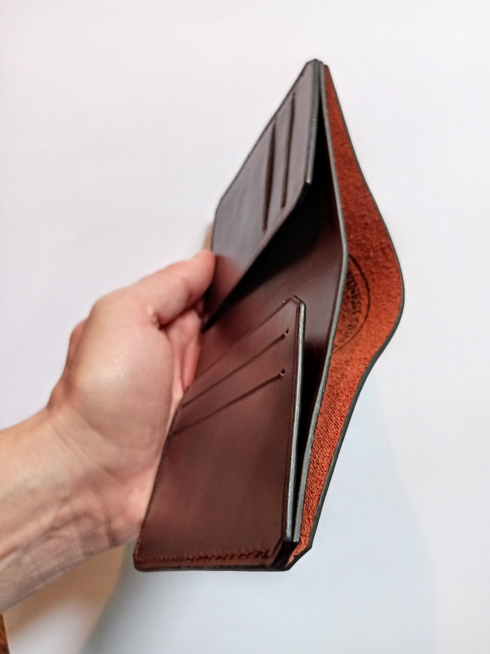 Full Grain Cards Wallet, Bi-fold Wallet for Cards and Bills, Horween ...