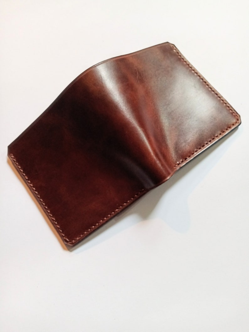 Full Grain Cards Wallet, Bi-fold Wallet for Cards and Bills, Horween ...