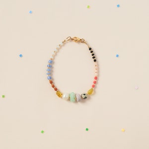 Colorful Beaded Bracelet in Bright Colors, Unique Jewelry Bracelet With ...
