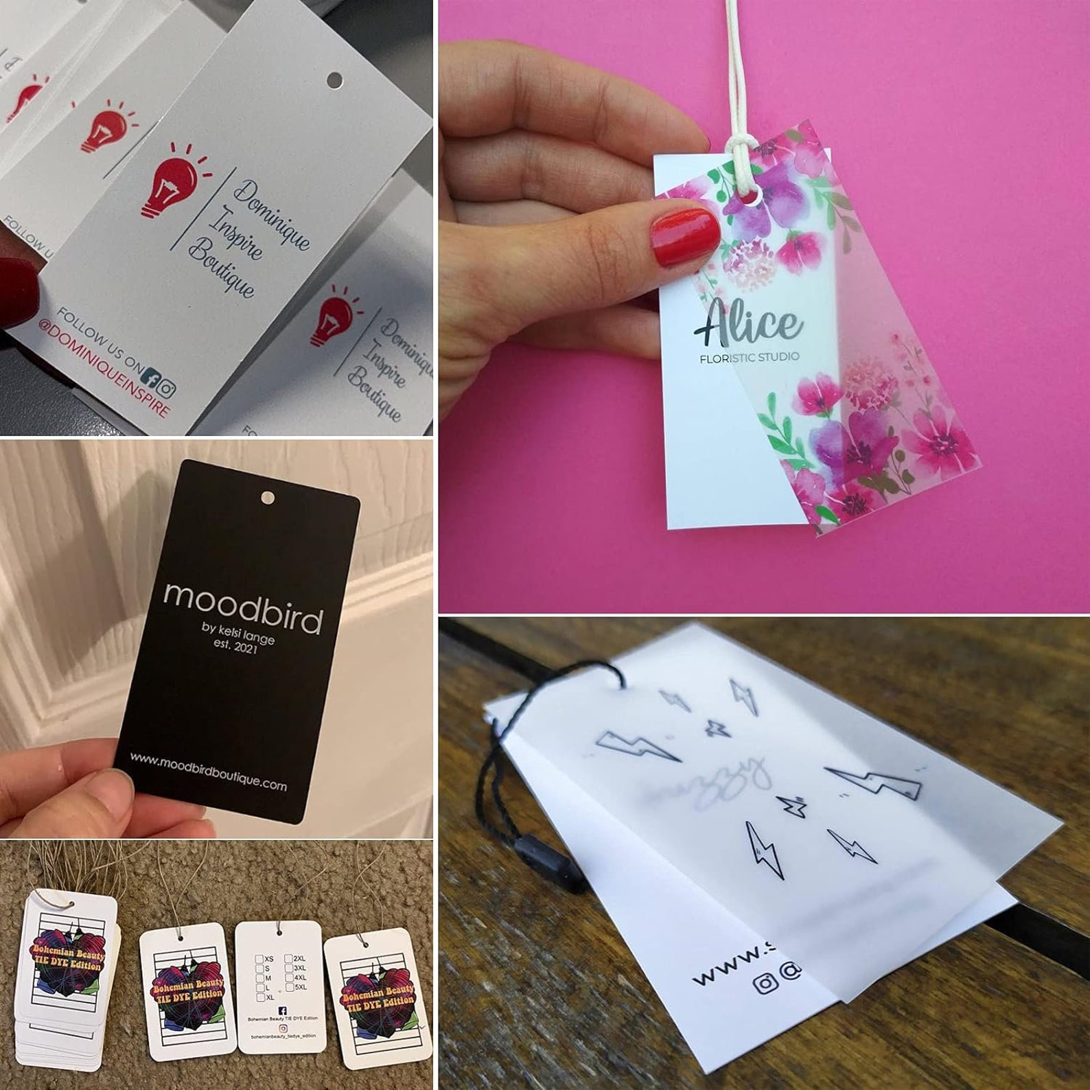Custom Order Premium Hang Tags With Ribbon Attached Sturdy - Etsy