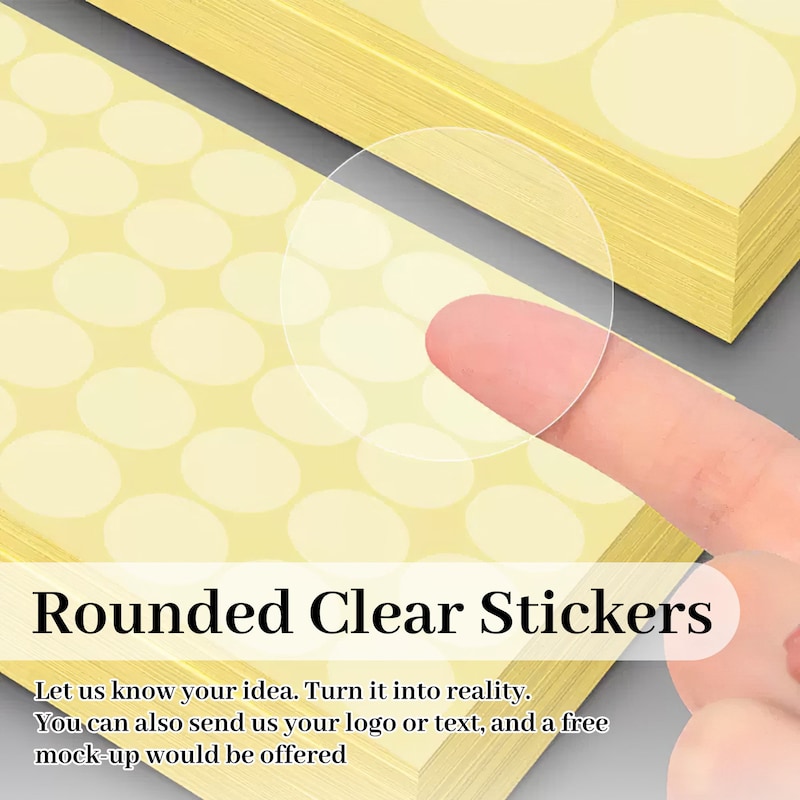 Custom Clear Stickers - Etsy