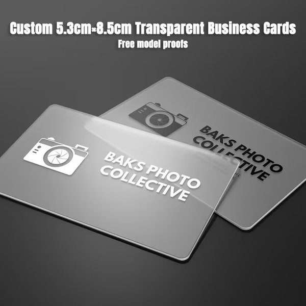 Clear Business Cards - Etsy