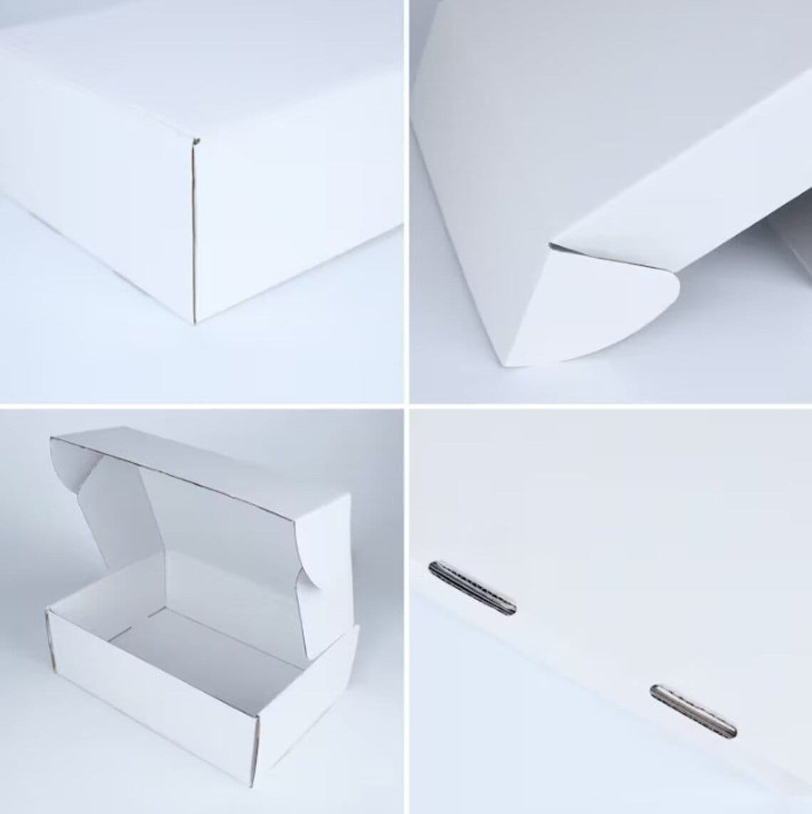 10pcs Personalized White Mailer Cardboard Shipping Boxes, Custom Mailer ...