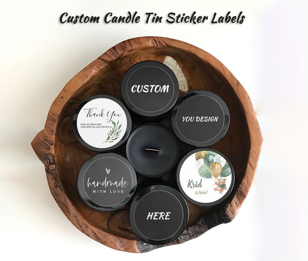 Personalizd Round/square Candle Jar Glass Label Stickers, Favor Labels ...