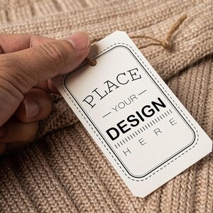 Custom Order Premium Hang Tags With Ribbon Attached, Sturdy ...