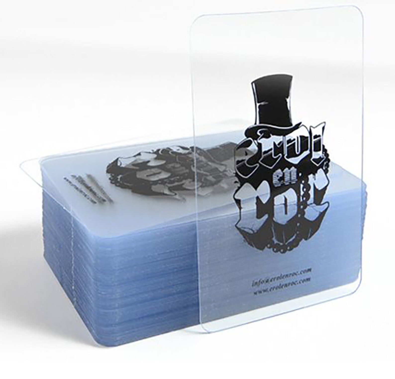 Custom Clear Plastic Business Cards, Frosted Plastic Card With Your ...