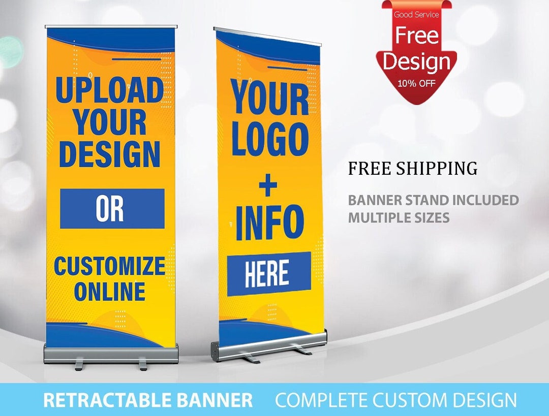 Custom Retractable Banner Stand for Business,portable Adjustable Banner ...