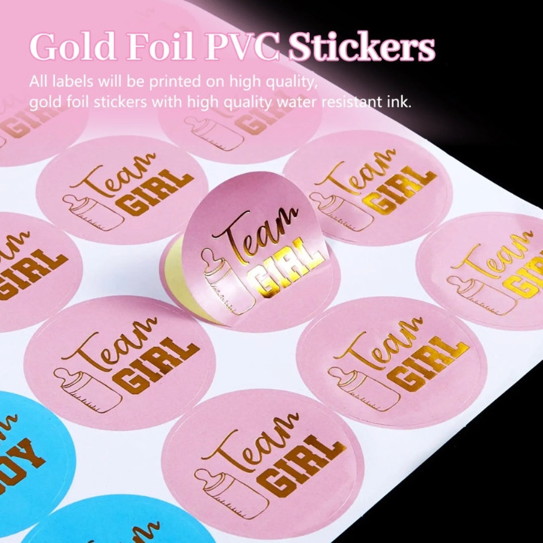 Custom Gold Foil Vinyl Labels, Personalized Waterproof Labels ...