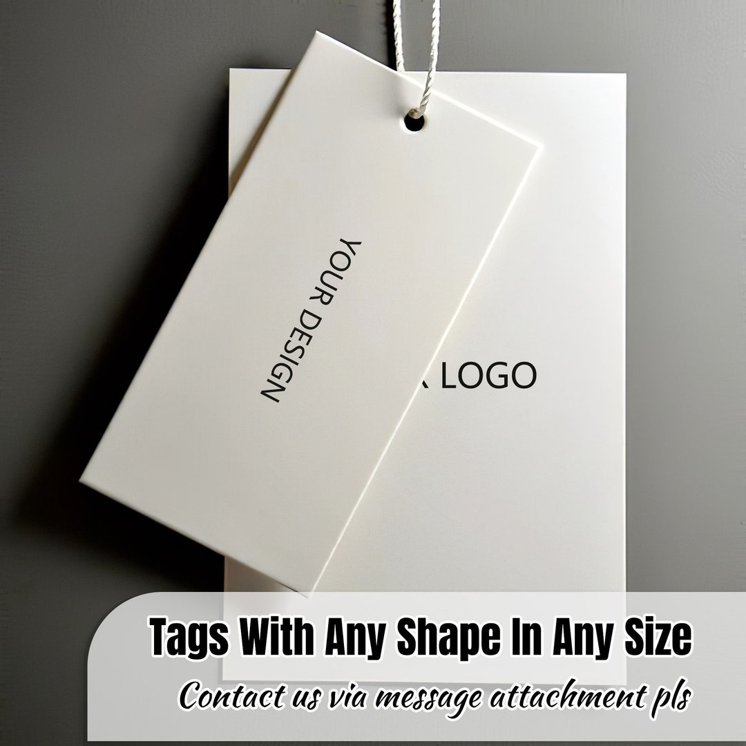 Custom Design Hang Tags(thickness 300 GSM), Printable Clothing Tags ...