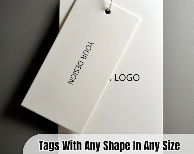 Custom Design Hang Tags(thickness 300 GSM), Printable Clothing Tags ...