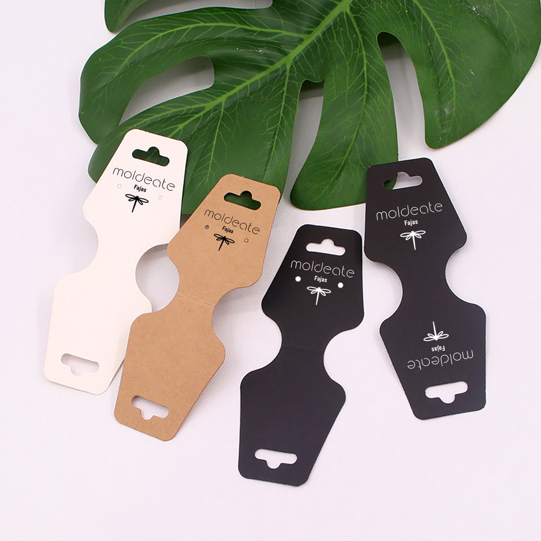 Custom Design Fold Necklace Tags, Personalized Jewelry Display Paper ...
