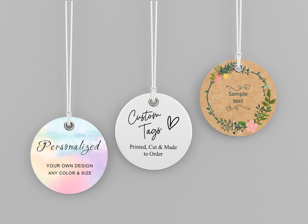 Custom Round Hang Tags With Eyelet,sturdy Personalized Clothing Tag,top ...