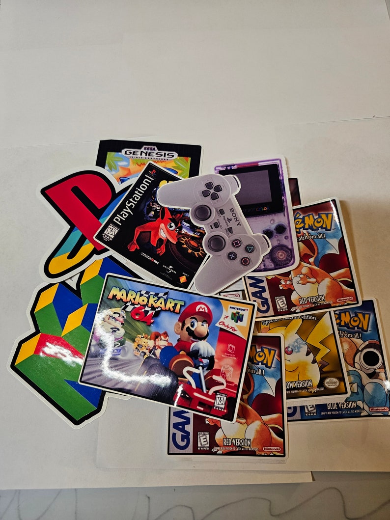 90s Gaming Nostalgia Sticker Pack - Etsy