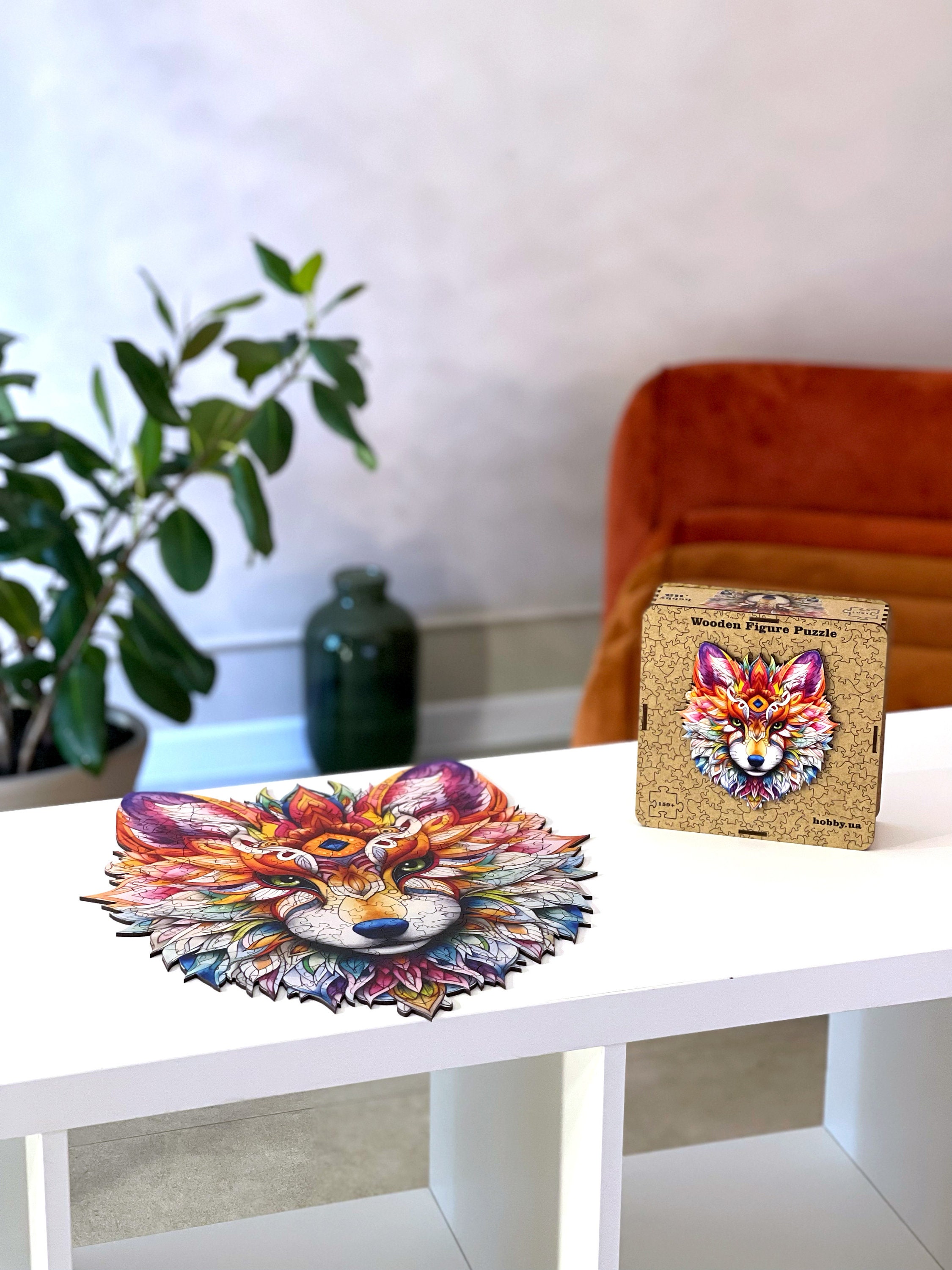 Personalized Puzzles for Kids, Fox Art Jigsaw Puzzle, Animal Lover ...