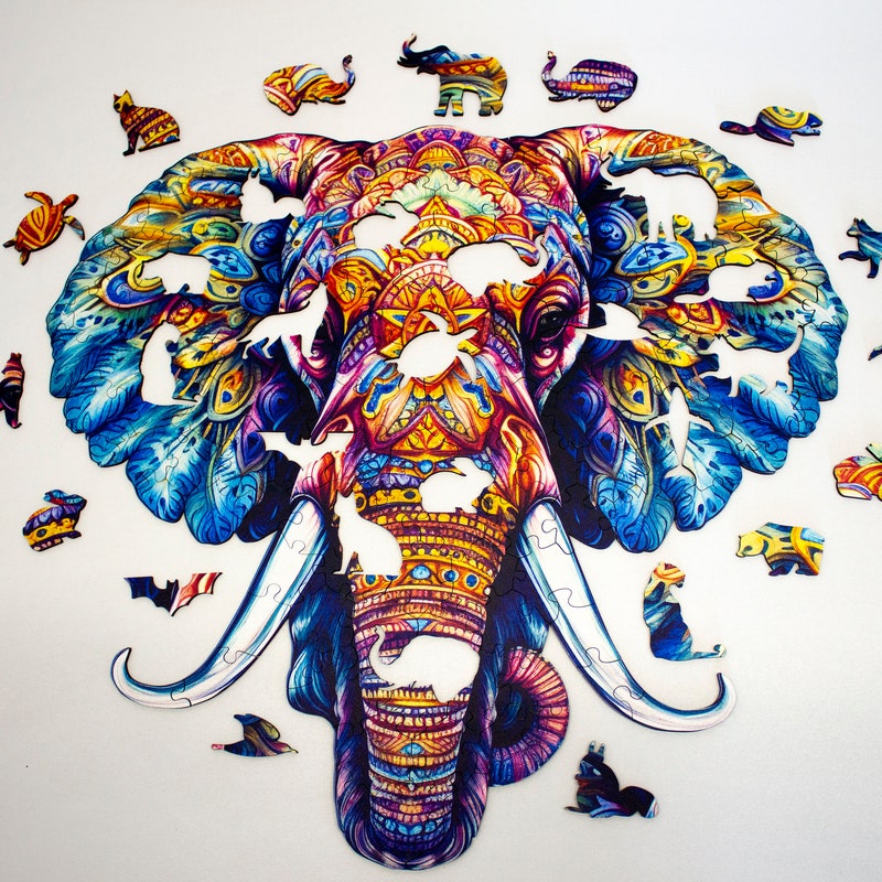 Wood Animal Puzzle - Etsy