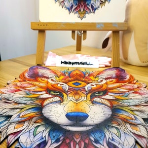 Personalized Puzzles for Kids, Fox Art Jigsaw Puzzle, Animal Lover ...