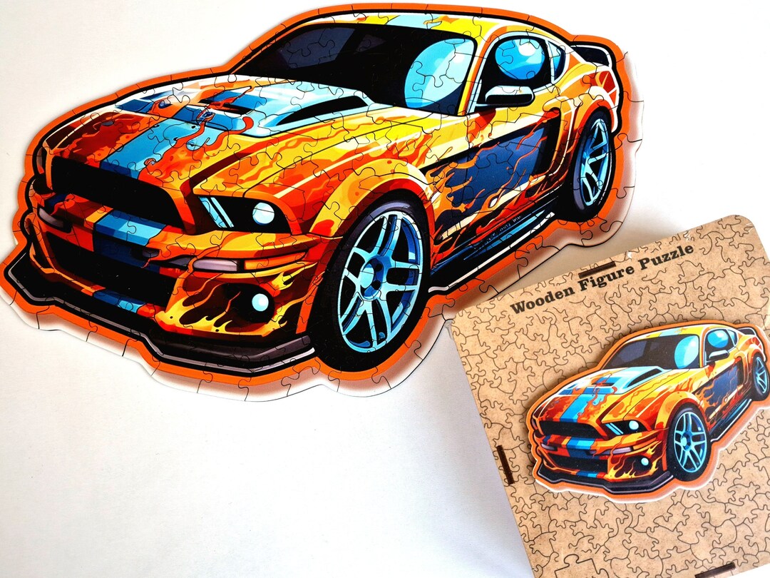 Custom Car Wooden Jigsaw Puzzle, Brain Teaser for Adults - Etsy