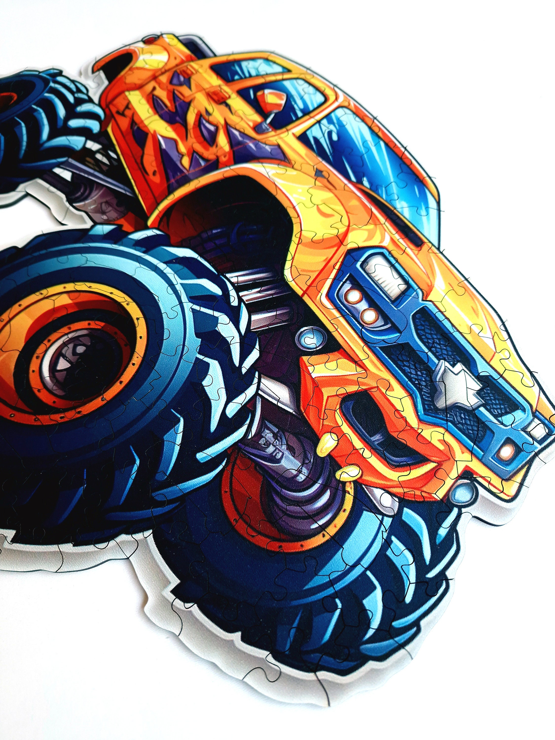 Fractal Car Wood Puzzle Box, 3D Brain Teaser, Kids Puzzle Game ...