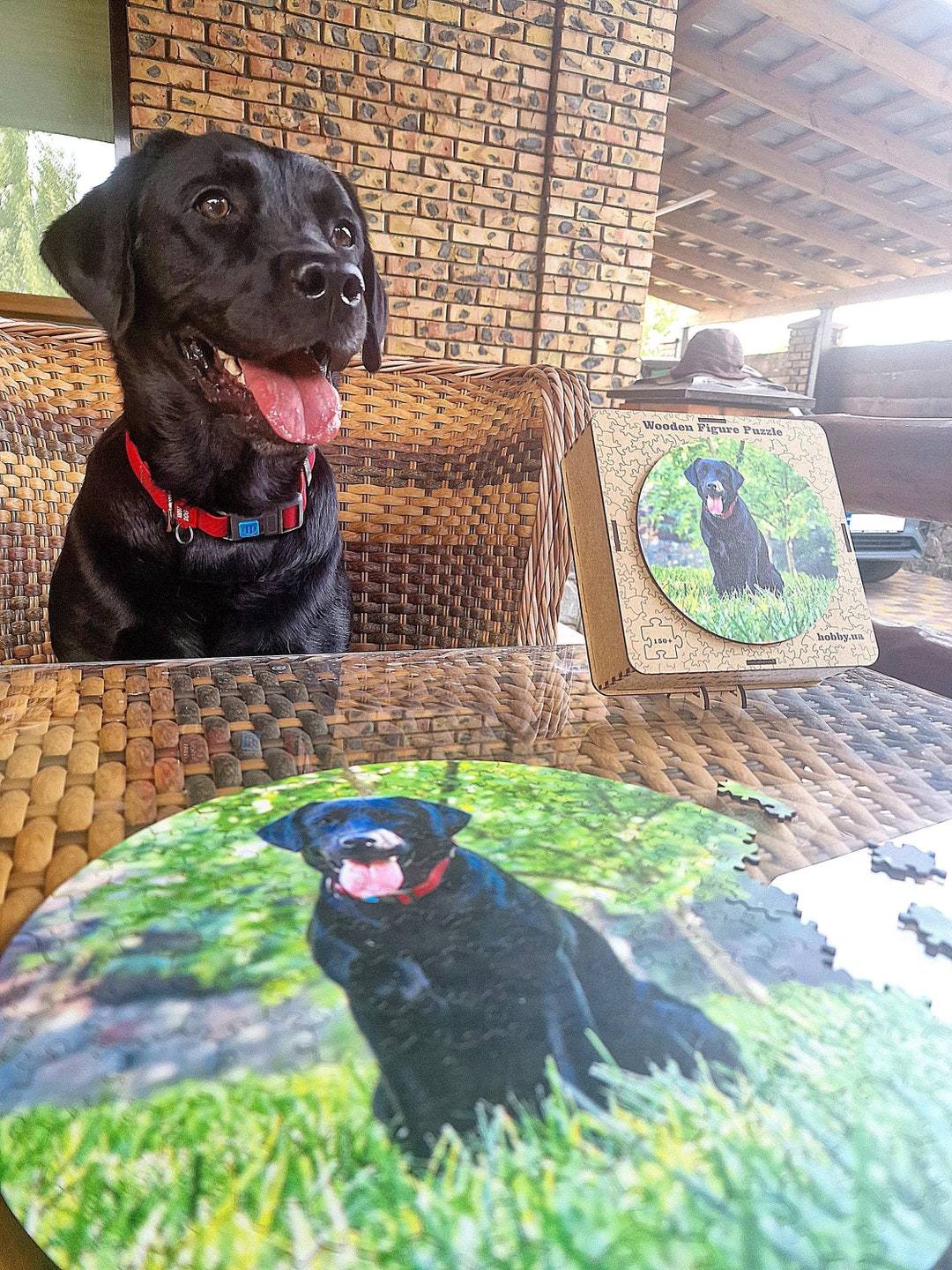 Custom Round Jigsaw Puzzle From Photo, Wooden Personalized Picture ...