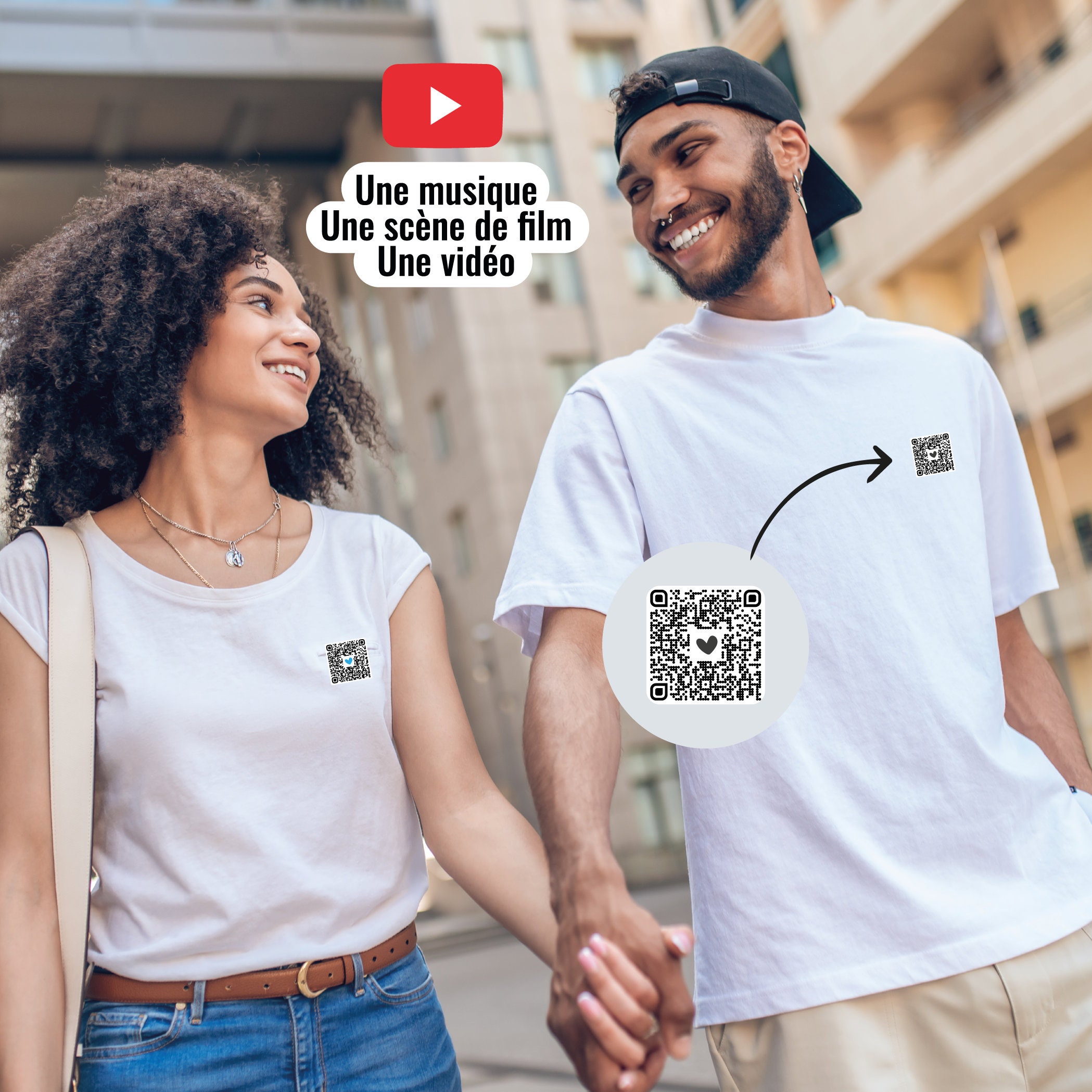 Personalized T-shirts With QR Code Your Memories on Your T-shirt With a ...