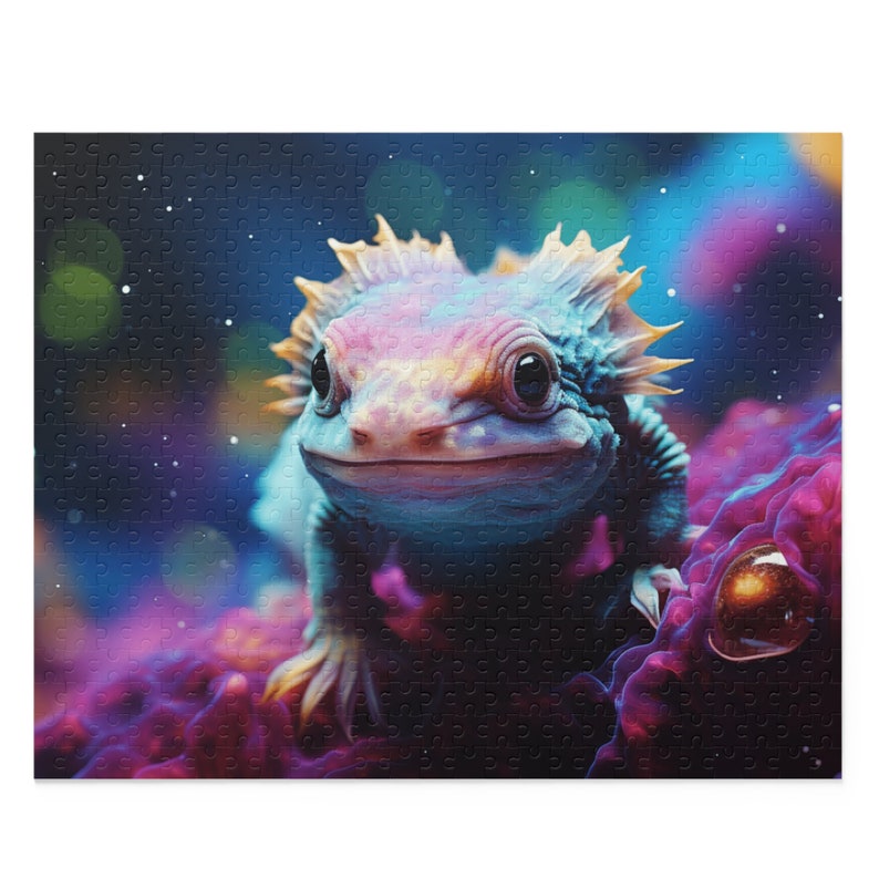 Colorful Axolotl Adventure Puzzle 120, 252, 500-piece - Etsy