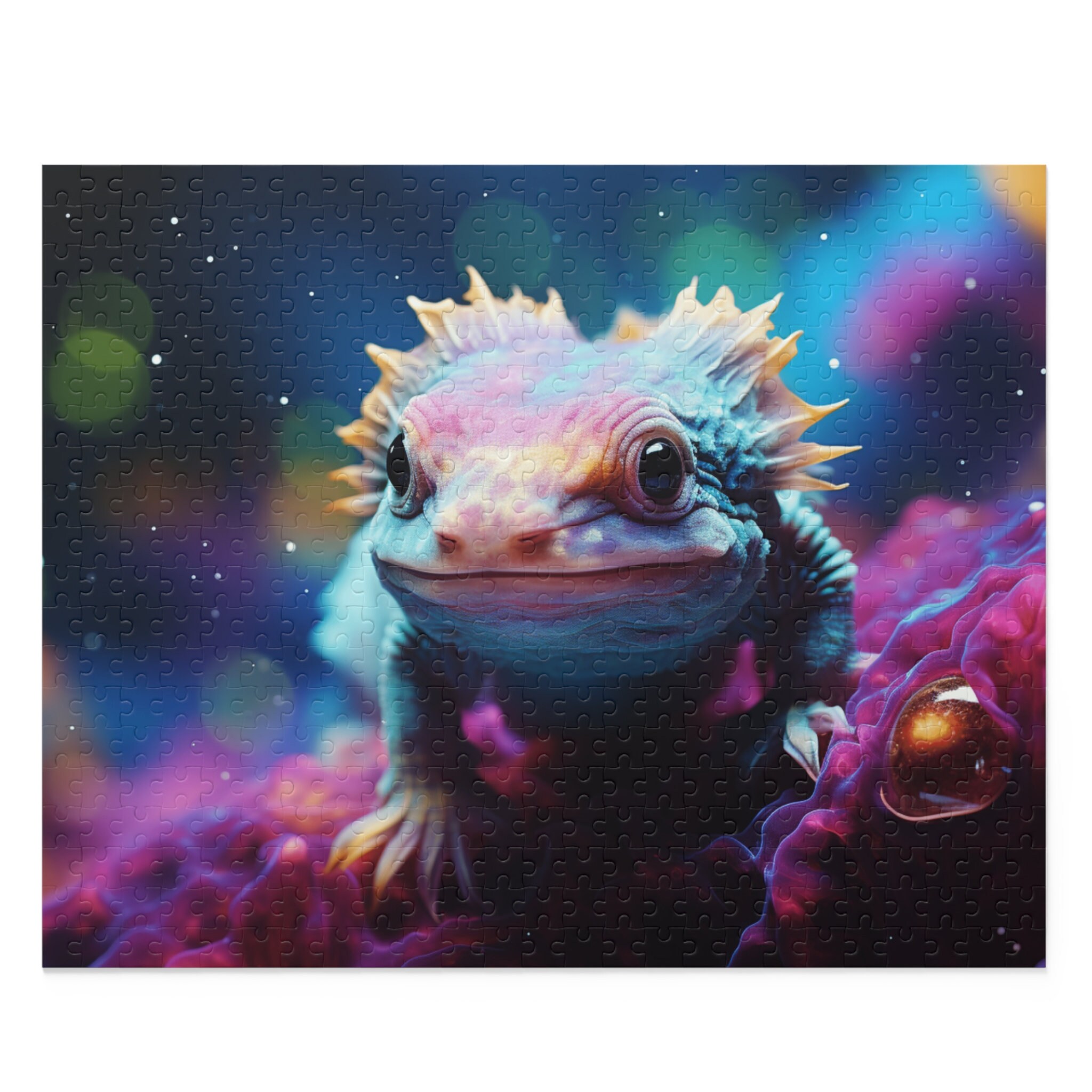 Colorful Axolotl Adventure Puzzle 120, 252, 500-piece - Etsy