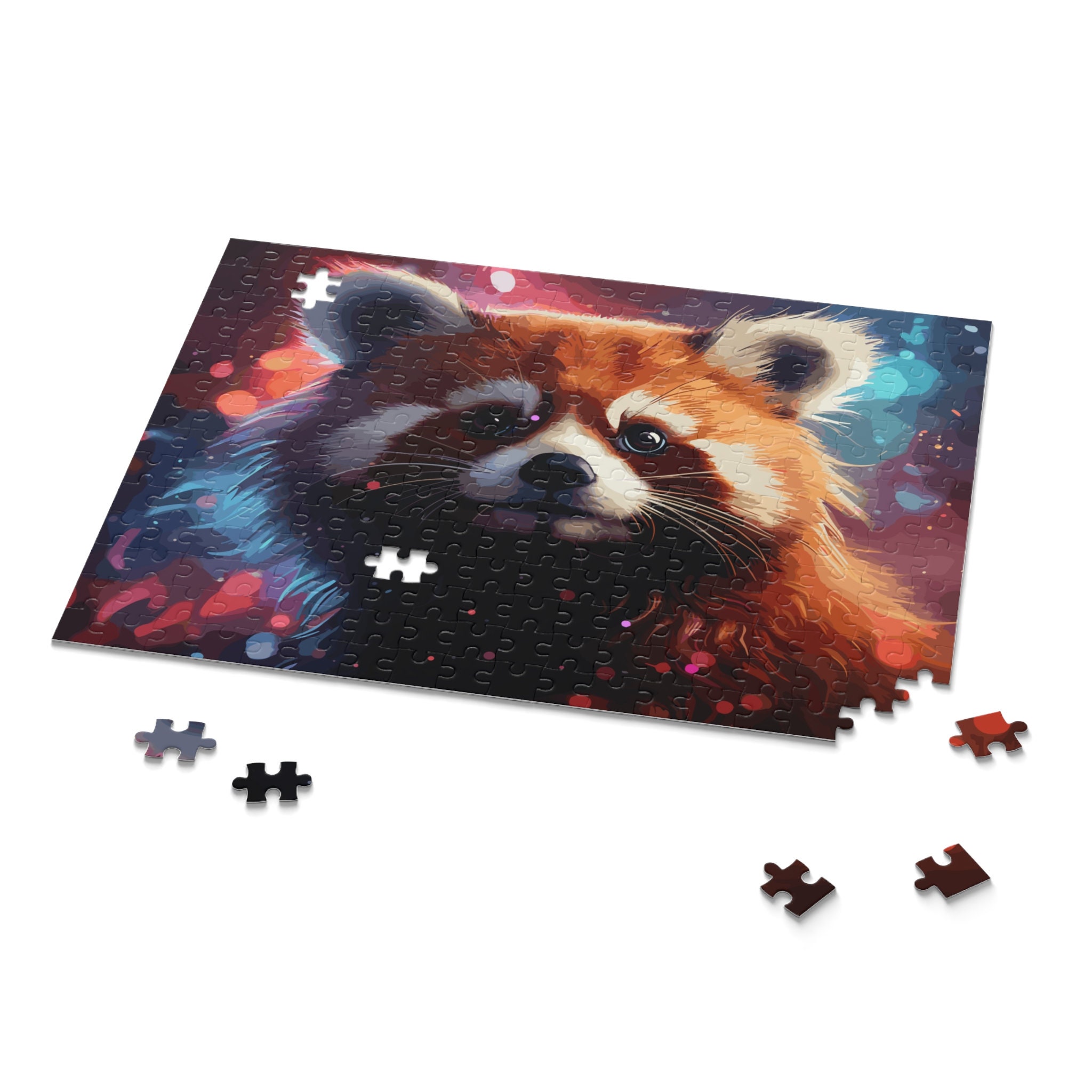 Red Panda Puzzle 120, 252, 500-piece - Etsy