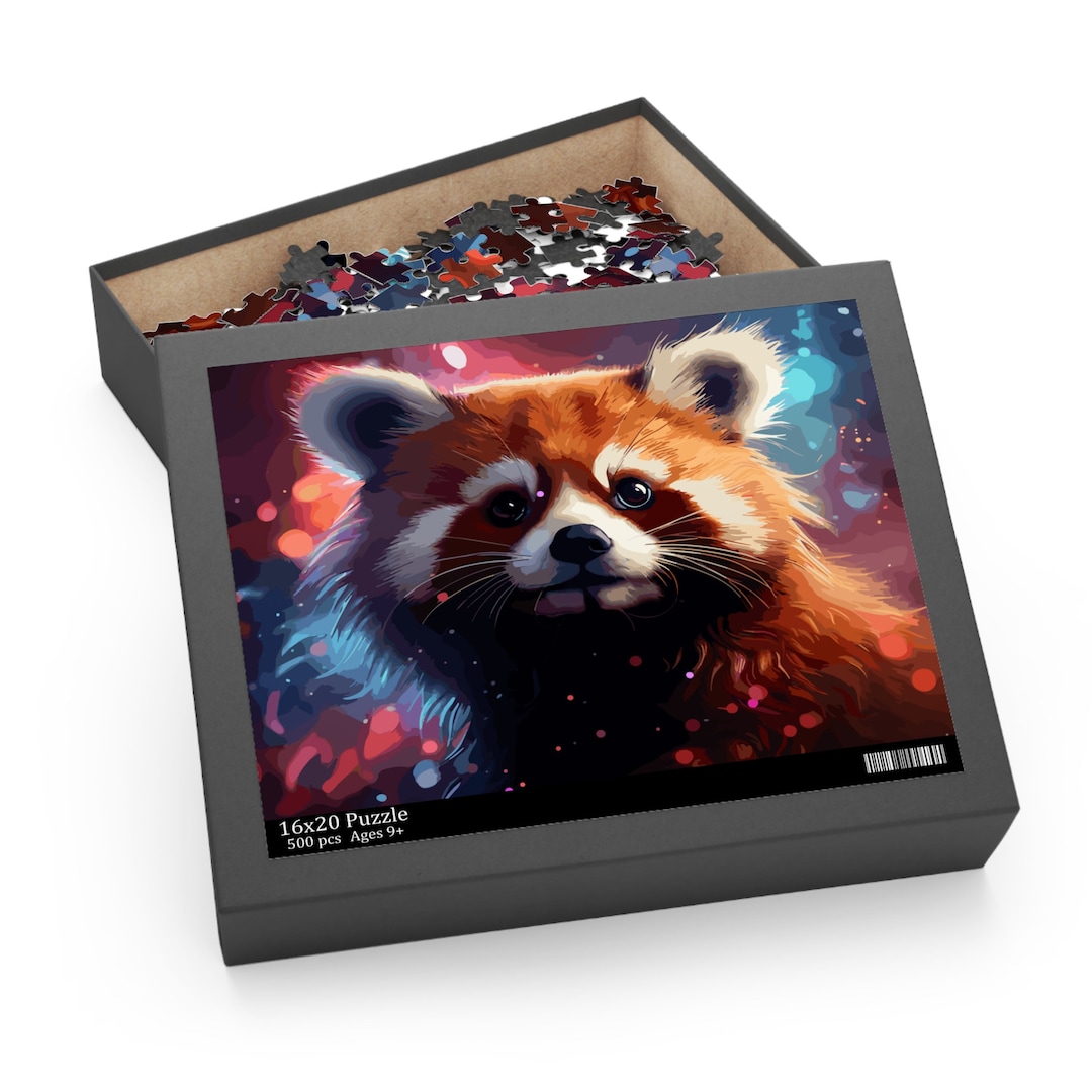 Red Panda Puzzle 120, 252, 500-piece - Etsy