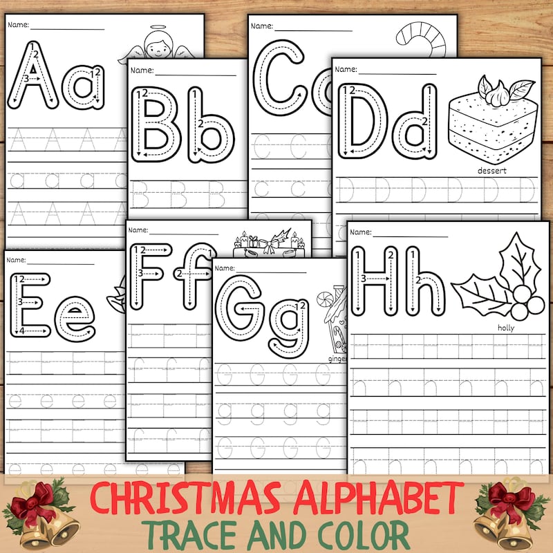 Alphabet Tracing - Etsy