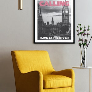 London Calling Poster | Punk Era Music Print | Wall Art | River Thames ...