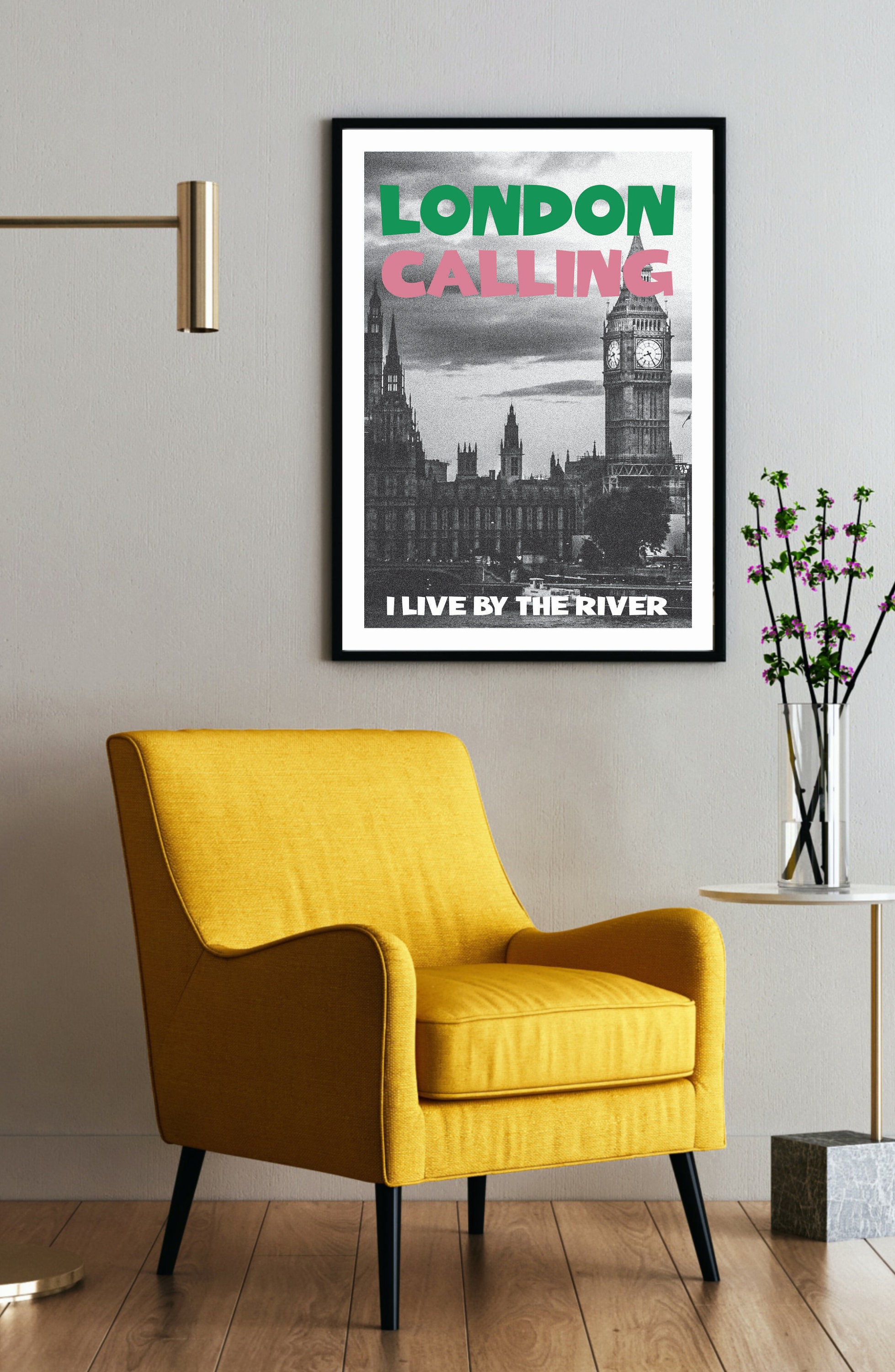 London Calling Poster | Punk Era Music Print | Wall Art | River Thames ...