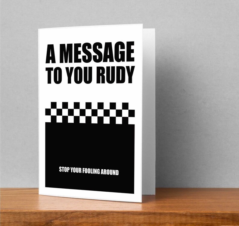 A Message to You Rudy Greeting Card | Music Print | Band Lyrics Art ...