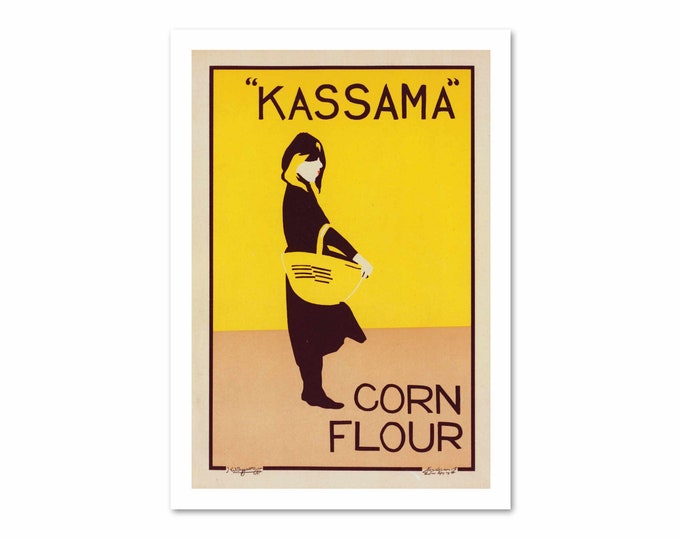 Corn Flour Poster, Kassma Artwork by the Beggarstaffs, Retro ...