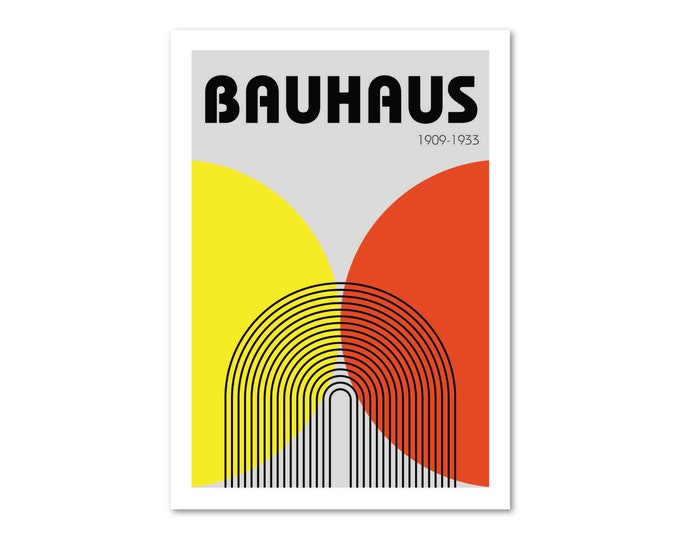 Bauhaus Poster | Modernist Print | Wall Art | Home Decor | Vintage ...