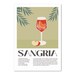 Sangria Cocktail Poster | Cocktail Recipe Print | Wall Art | Bar Gift ...