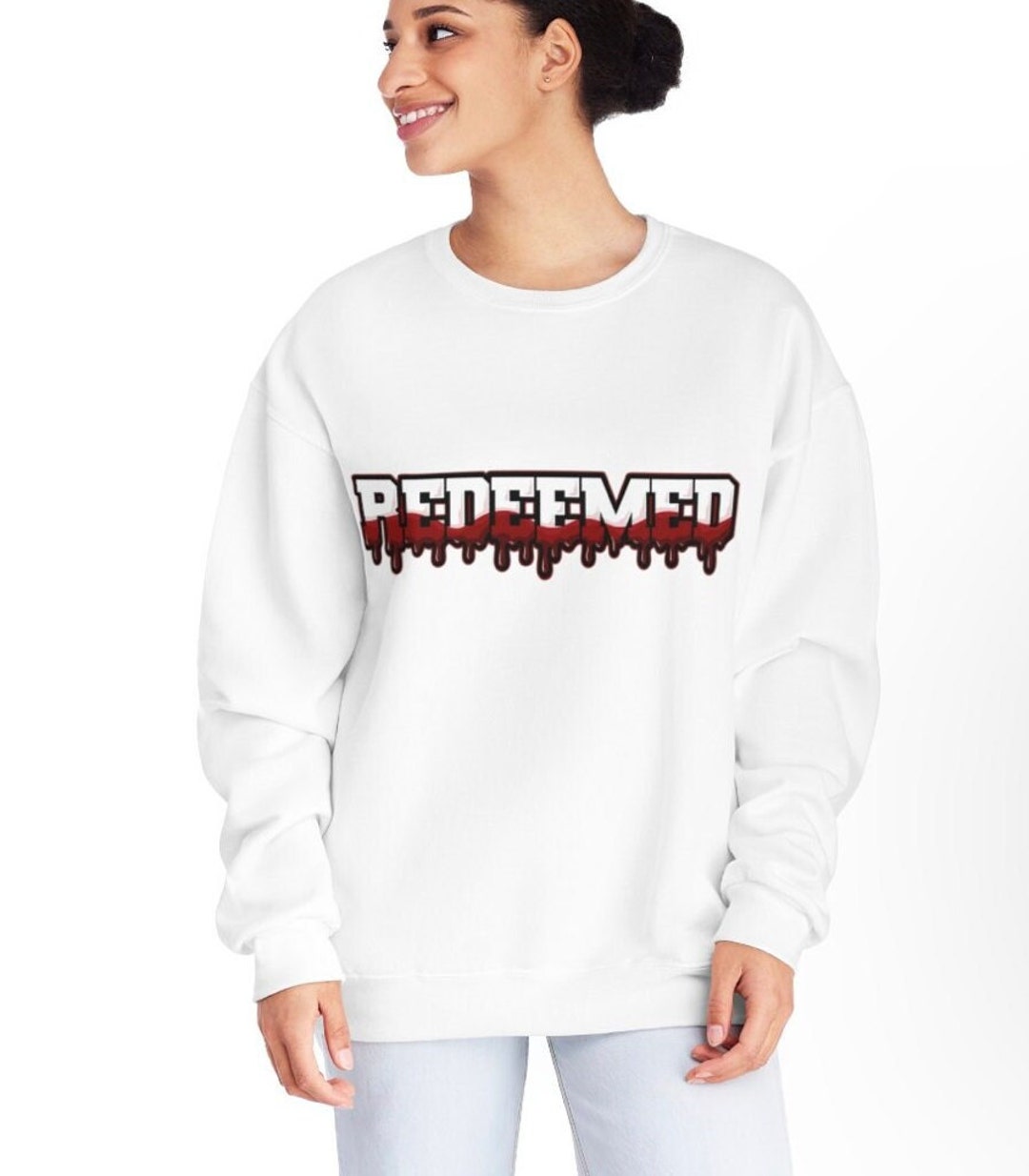 Redeemed by the Blood of Jesus Sweatshirt. - Etsy