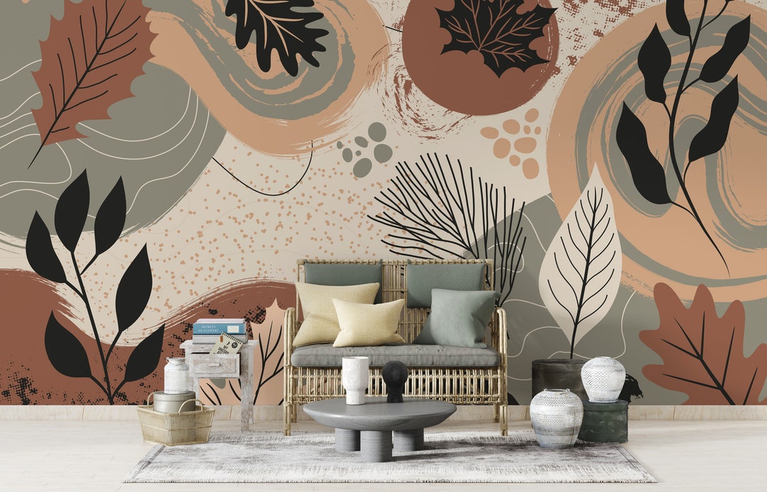 Boho Patterns Wallpaper - Bedroom Boho Style Wallpaper - Peel and Stick ...