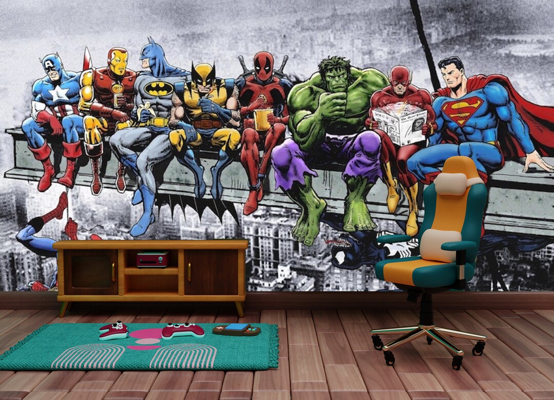 Marvel Kids Room Wallpaper , Marvel Wallpaper , Peel and Stick Kids ...