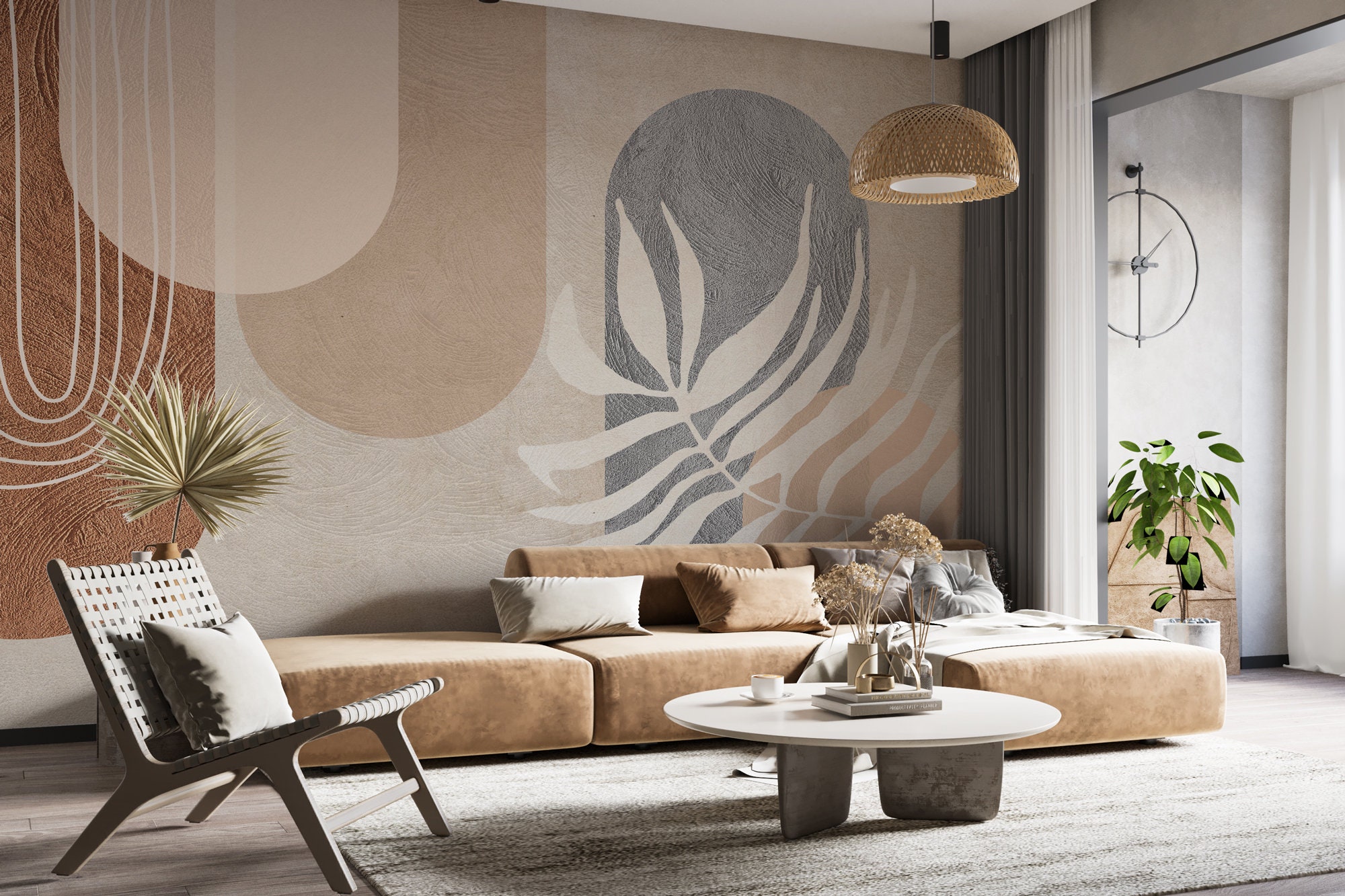 Boho Patterns Wallpaper Bohomein Geometric Patterns Mural Peel and ...