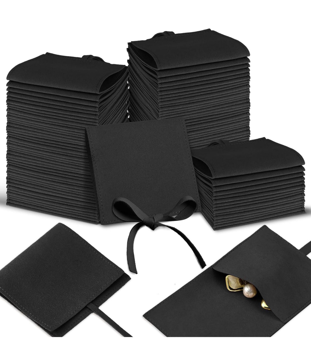 80pcs Custom Jewelry Packaging Pouch Custom Logo Envelope Bags With ...