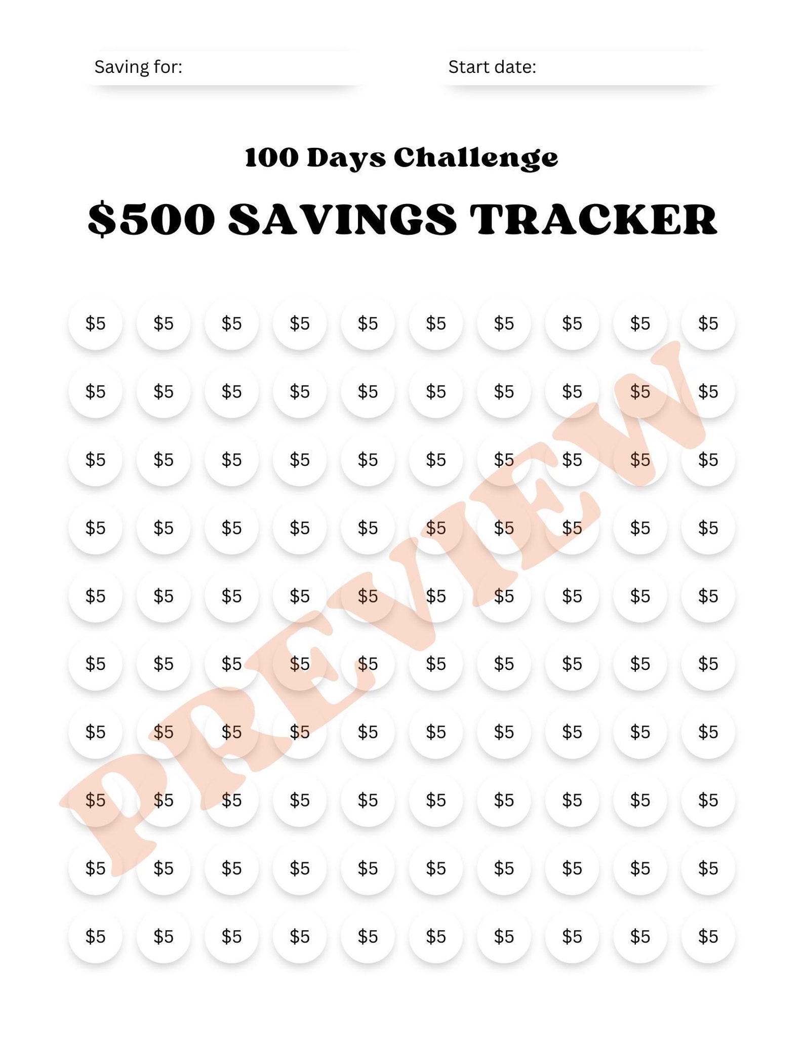 2024 Saving Challenge Printable, 2024 Money Saving Tracker - Etsy