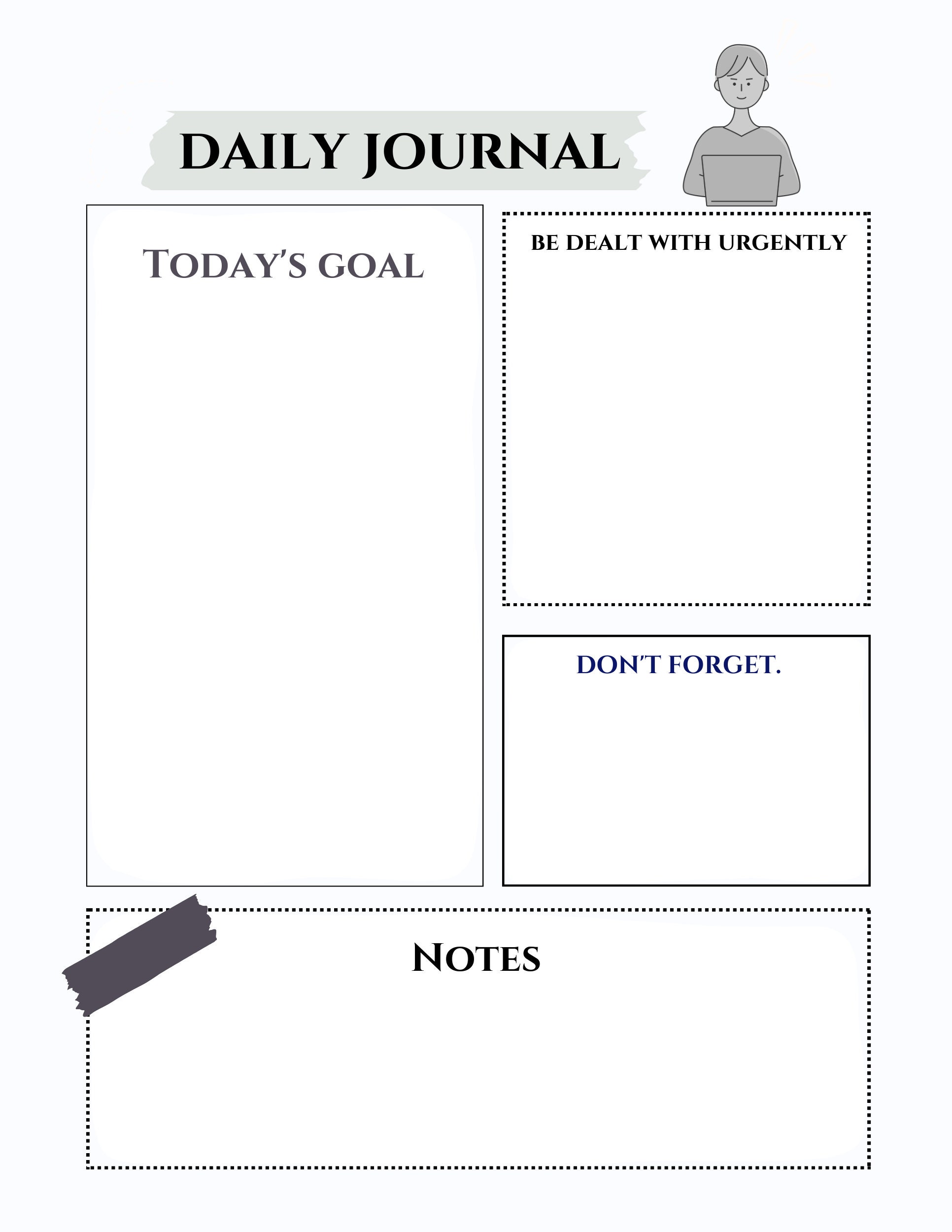 Printable One-page Weekly Planner , Daily to Do List , for Work , Home ...